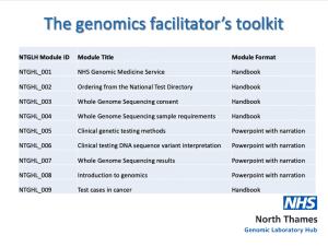 Clinical genetic testing methods narrated presentation - South East ...