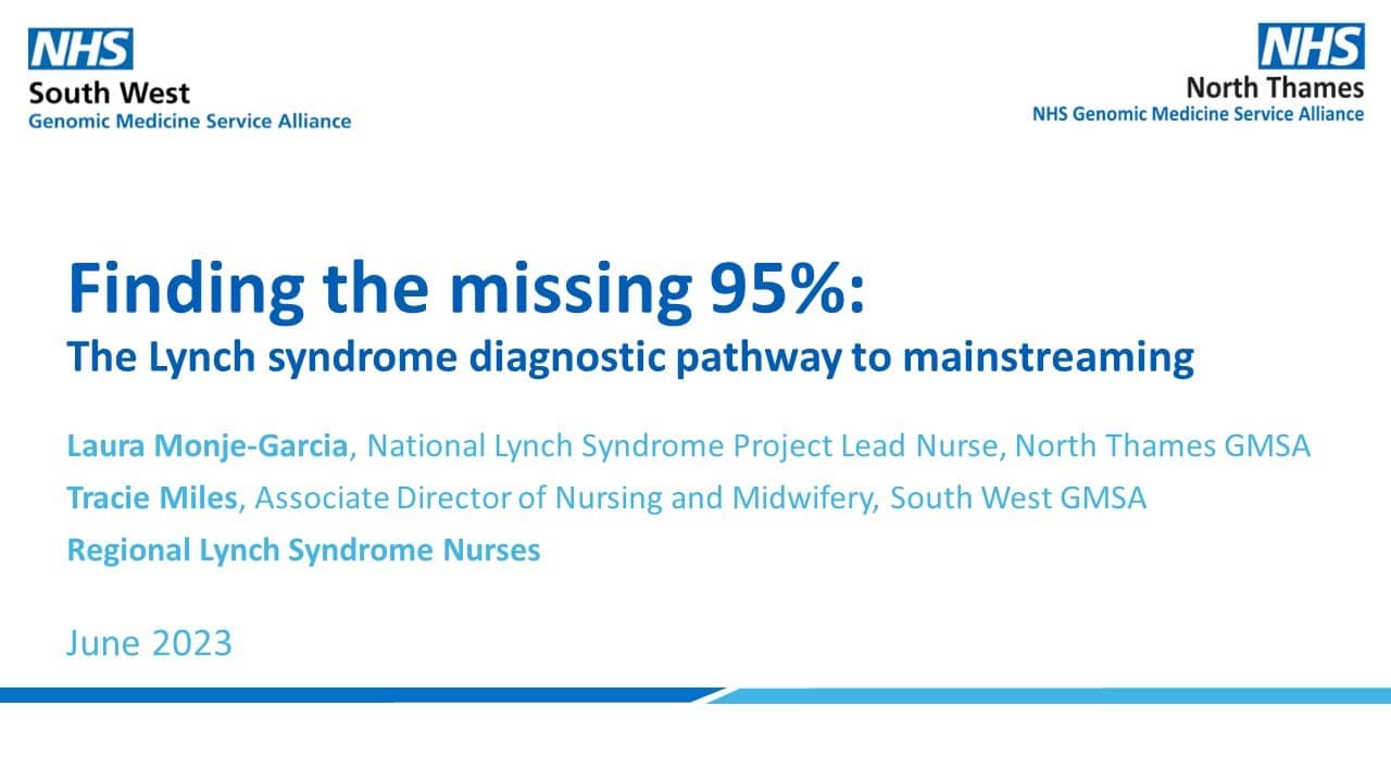 Finding the missing 95%: The Lynch syndrome diagnostic pathway to ...
