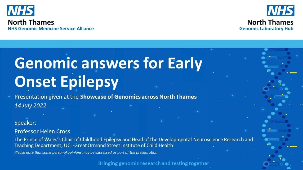 Genomic answers for Early Onset Epilepsy - South East Genomics : South ...